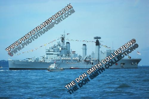 HMS BLAKE - C99 - Command / Helicopter Carrier - At Spithead Review ...